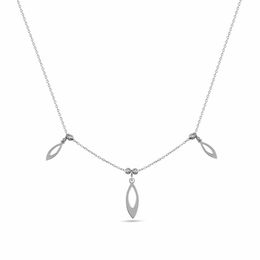 dKeniz Kette mit Anhänger »925/- Sterling Silber Pure Geometrie Silberkette« Silber 42 cm + 3cm Moderner Schmuck