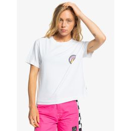 Quiksilver T-Shirt »Crop« White M M Ärmel: kurzärmlig