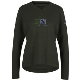 Zimtstern - Women's EcoFlowz Shirt L/S - Radtrikot Gr XS schwarz/oliv