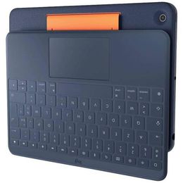 Logitech Rugged Combo 3 Touch Tablet-Tastatur Passend für Marke (Tablet): Apple iPad (7. Generation), iPad (8. Generation), iPad (9. Generation)