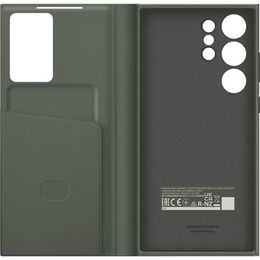 Samsung Smart View Wallet Case Flip Case Samsung Galaxy S23 Ultra Grün Stoßfest