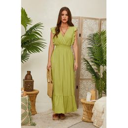 L'armoire de Suzette Kleid in Limette - 34/36