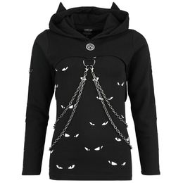 Gothicana by EMP Gothicana X Emily The Strange 2in1 Hoody and Top Kapuzenpullover schwarz in L