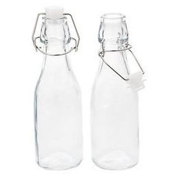 buttinette Glas-Bügelflasche 250 ml, 2 Stück