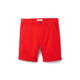 Tom Tailor Herren Slim Chino Shorts, rot, Uni, Gr. 32