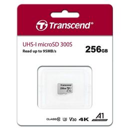 Transcend Micro SDXC Karte 256GB 300S UHS-I U3 4K A1 V30 Class 10 Speicherkarte