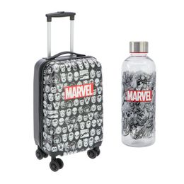 MARVEL Trolley MARVEL Avengers 2tlg Set Trolley Koffer plus Trinkflasche 850 ml