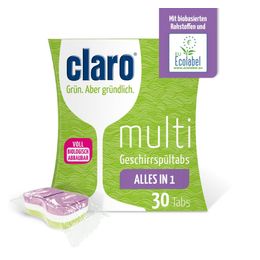 claro claro Multi Geschirrspül-Tabs 30 Stk. à 20 g Spülmaschinentabs (1-St)