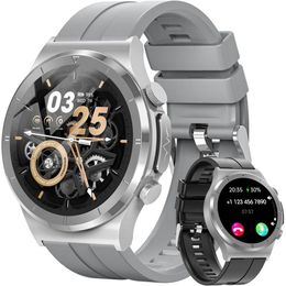 HASAKEI Herren's Telefonfunktion IP68 Wasserdicht 300 mAh Fitness Tracker Smartwatch (1