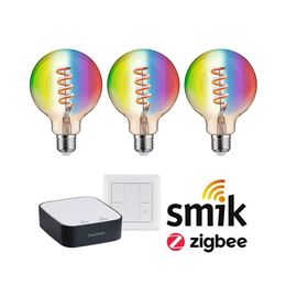 Paulmann LED-Leuchtmittel Smartes Zigbee 3.0 LED Starter Set Smik E27