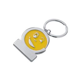 Livepac Office Schlüsselanhänger Schlüsselanhänger "Gesicht" / Farbe: gelb