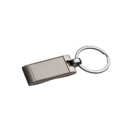 Livepac Office Schlüsselanhänger Metall Schlüsselanhänger / rechteckig mit gewellter Rückseite
