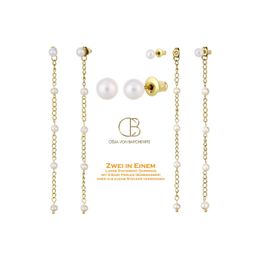 Célia von Barchewitz Perlenohrringe "LISA" als Muttertagsgeschenk mit 5 echten Süsswasser Baby Pearls