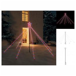 vidaXL Christbaumschmuck Weihnachtsbaum-Lichterkette Indoor Outdoor 400 LEDs Bunt 2