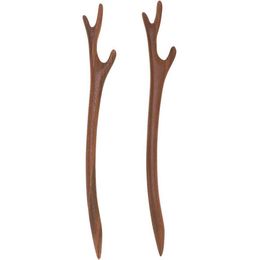 KIKI Haarnadeln 2 Haarstäbchen aus Holz