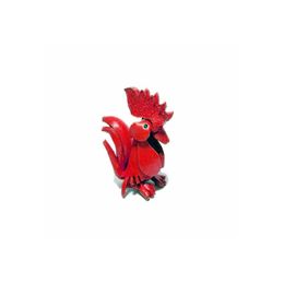 Monkimau Schlüsselanhänger Set Roter Hahn Schlüsselanhänger aus Leder