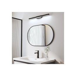 WDWRITTI Spiegel mit licht Badspiegel Wandspiegel mit 60cm LED Wandleuchte Kaltweiß (Bogen