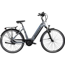 Zündapp E-Bike ZÜNDAPP "X600" E-Bikes Gr. 50 cm, 28 Zoll (71,12 cm), grau (grau, blau) E-Bikes