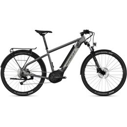 E-Bike GHOST "E-Teru B Essential EQ" E-Bikes Gr. 51 cm, 27,5 Zoll (69,85 cm), grau (dunkelgrau, hellgrau) E-Bikes