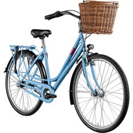 Zündapp Zündapp C800 Damenfahrrad 28 Zoll mit Nabenschaltung 3 Gang retro Citybike 155 - 175 cm pastellblau