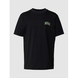 Hugo T-Shirt mit Label-Stitching