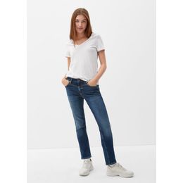 QS 5-Pocket-Jeans Jeans Catie / Slim Fit / Mid Rise / Slim Leg Waschung