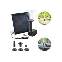 Randaco Solarpumpe Teichpumpe 1.2W Solar Springbrunnen Brunnen Solar Pumpe Springbrunnen