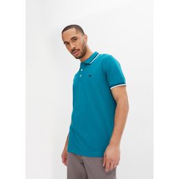 bonprix Piqu&eacute;-Poloshirt aus reiner Baumwolle (2er Pack), petrol, 100% Baumwolle