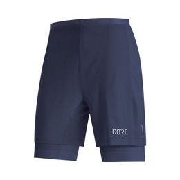 Gore® Wear Laufhose Gore Wear R5 2 in 1 Shorts Orbit Blue XL
