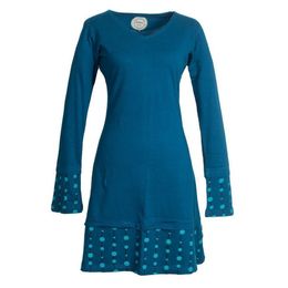 Vishes Jerseykleid Lagenlook Jerseykleid Strickkleid Sweatshirt-Kleid Elfen