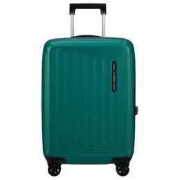 Samsonite Koffer NUON 55, 4 Rollen, Handgepäck-Koffer Trolley Reisegepäck TSA-Zahlenschloss USB-Schleuse, grün