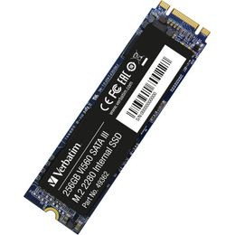 Verbatim Vi560 S3 256GB interne SSD (256 GB) 560 MB/S Lesegeschwindigkeit, 460 MB/S Schreibgeschwindigkeit, blau