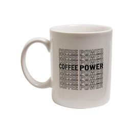 MisterTee Schmuckset MisterTee Unisex Coffee Power Cup (1-tlg), weiß