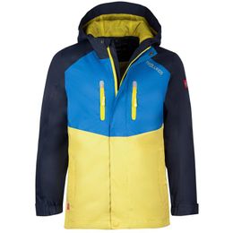 Trollkids - Funktionsjacke NUSFJORD in navy/glow blue/hazy yellow, Gr.104