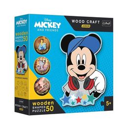 Trefl Holz Puzzle Junior 50 Disney - Mickey Maus
