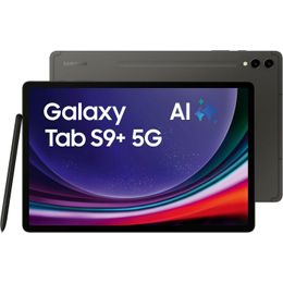 Samsung Galaxy Tab S9+ 5G Tablet (12,4", 256 GB, Android, 5G, AI-Funktionen), schwarz