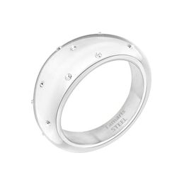 Tamaris Fingerring TJ-0176-R-52,54,56,58, TJ-0177-R-52,54,56,58, TJ-0178-R-52,54,56,58, mit Glasstein, silberfarben|weiß