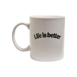 MisterTee Schmuckset MisterTee Unisex Life Is Better Cup (1-tlg), weiß