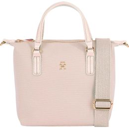 Tommy Hilfiger Henkeltasche POPPY CANVAS SMALL TOTE, rosa