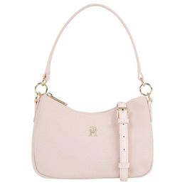 Tommy Hilfiger Schultertasche POPPY CANVAS SHOULDER BAG, rosa