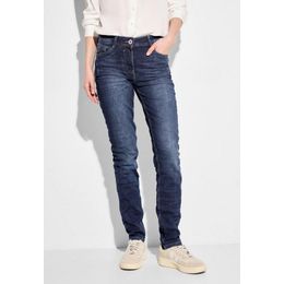 Cecil Slim-fit-Jeans mit 5-Pcket Design, blau