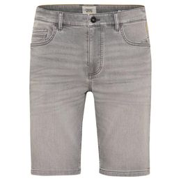 Camel Active Jeansshorts mit Markenlabel, grau