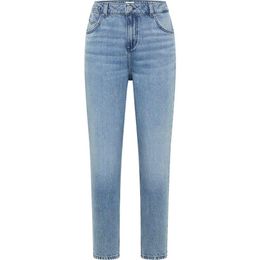 Mustang Mom-Jeans Style Charlotte Tapered, blau
