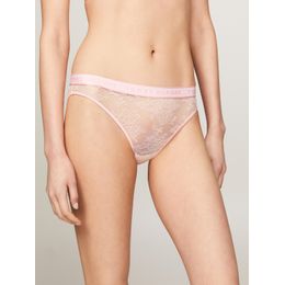 Tommy Hilfiger Slip, Logo-Bund, floral, für Damen, rosa, M