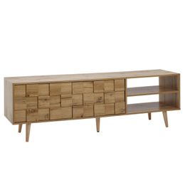 TV Schrank FineBuy Lowboard 160x51x40cm Holz Eiche Fernsehkommode Fernsehschrank