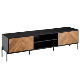 TV Schrank FineBuy Lowboard 163x45x40 cm Holz Fernsehkommode Fernsehschrank