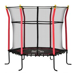 HOMCOM Trampolin mit Sicherheitsnetz Ø162 x H163,5 cm