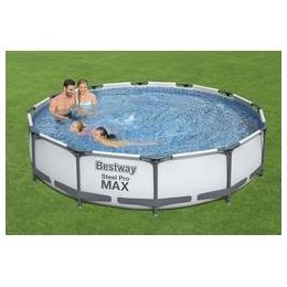 Bestway Steel Pro Max Frame Pool-Set Ø 366 x 76 cm, inkl. Filterpumpe