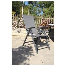 Gartensessel Acamp Spring Anthrazit Metall/Textil