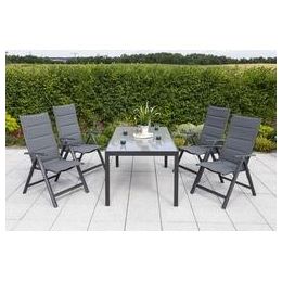 Gartensessel klappbar Taviano Metall/Textil